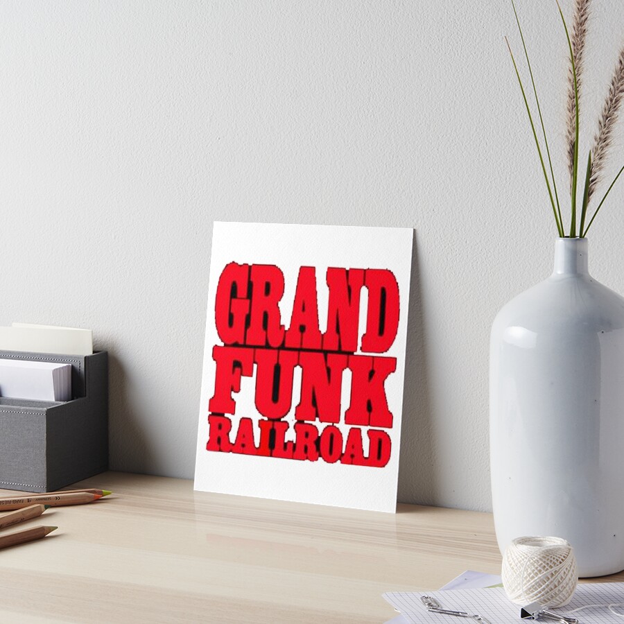 "BEST TRENDING - GRAND FUNK RAILROAD RED " Art Board Print for Sale by ...