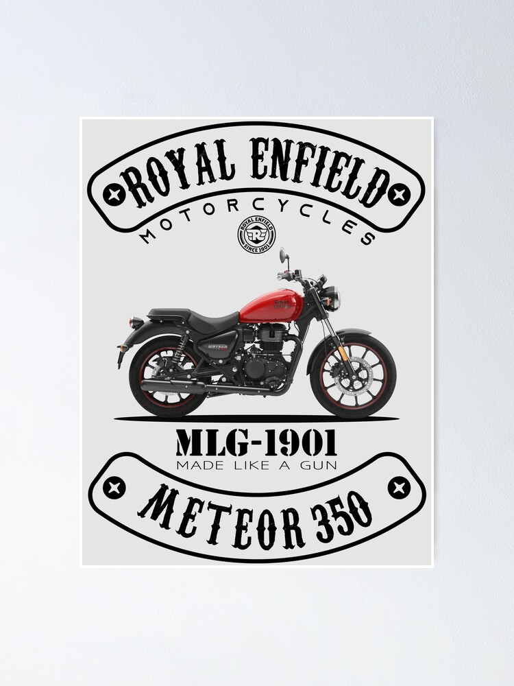 "Graphics Designs of Royal enfield Meteor 350" Poster for Sale by ...