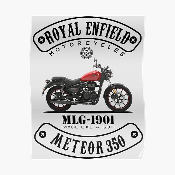 "Graphics Designs of Royal enfield Meteor 350" Poster for Sale by ...