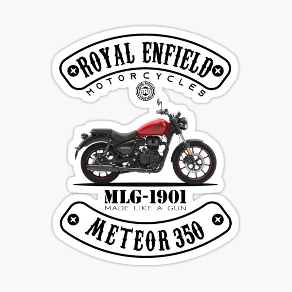 "Graphics Designs of Royal enfield Meteor 350" Sticker for Sale by ...