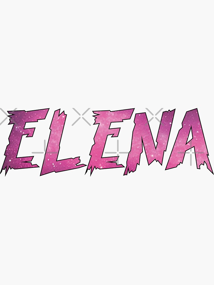 "ELENA Name IV - My name is ELENA - typography name - Galaxy Vibe ...