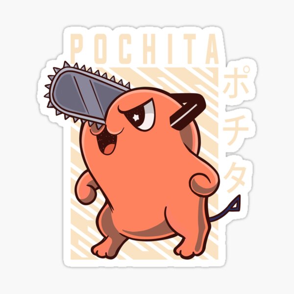 "Pochita - Chainsaw Man" Sticker for Sale by Ime-Art | Redbubble