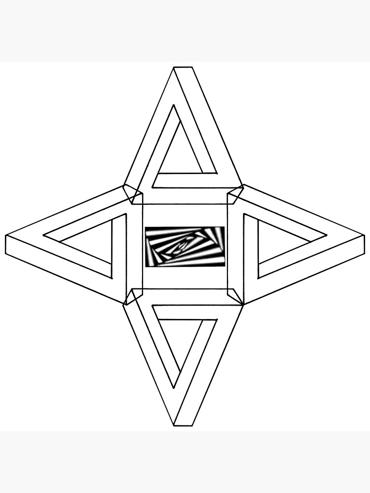 "Triangle Me Impressed Star" Sticker for Sale by createVisions | Redbubble