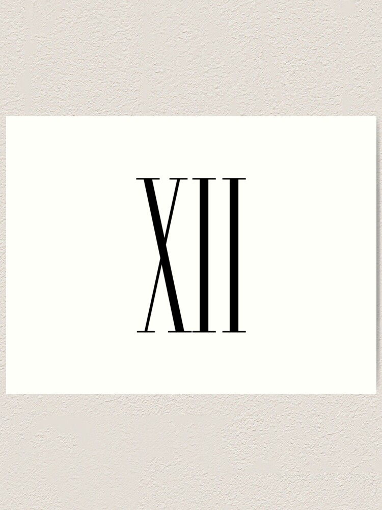 "Roman Numeral 12 | Roman Numeral XII | Number 12 Roman Numerals ...