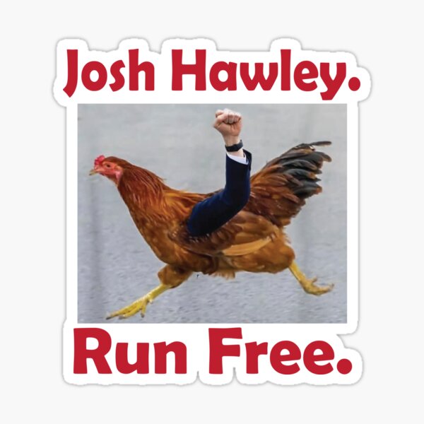 "josh hawley run Josh Hawley Running" Sticker for Sale by Mr-Looly ...