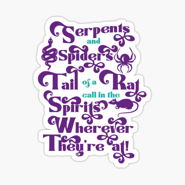 "Haunted Mansion Rhyme" Sticker for Sale by SquinkPrints | Redbubble