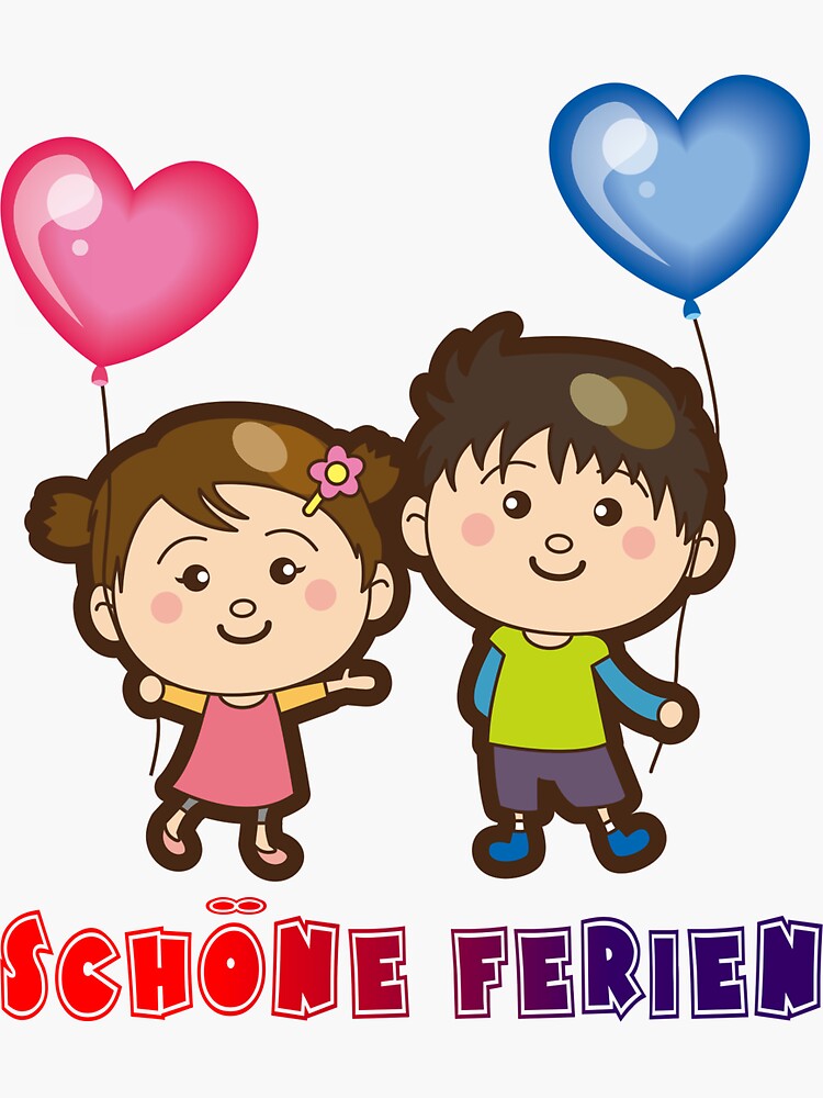 "Schulferien, Schöne Ferien" Sticker for Sale by CilorMaklors | Redbubble