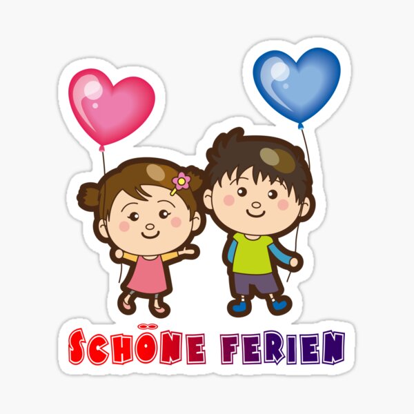 "Schulferien, Schöne Ferien" Sticker for Sale by CilorMaklors | Redbubble
