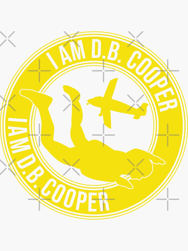 "I Am Db Cooper" Sticker for Sale by stonebridge97 | Redbubble