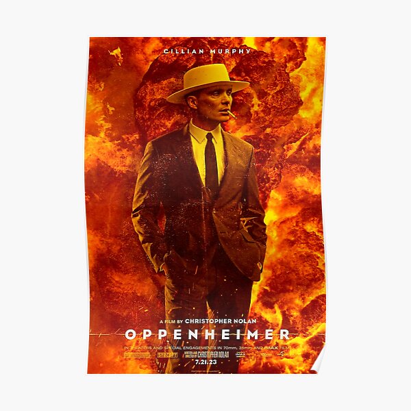 Póster «Oppenheimer (2023) de Christopher Nolan cartel» de jherseyart | Redbubble