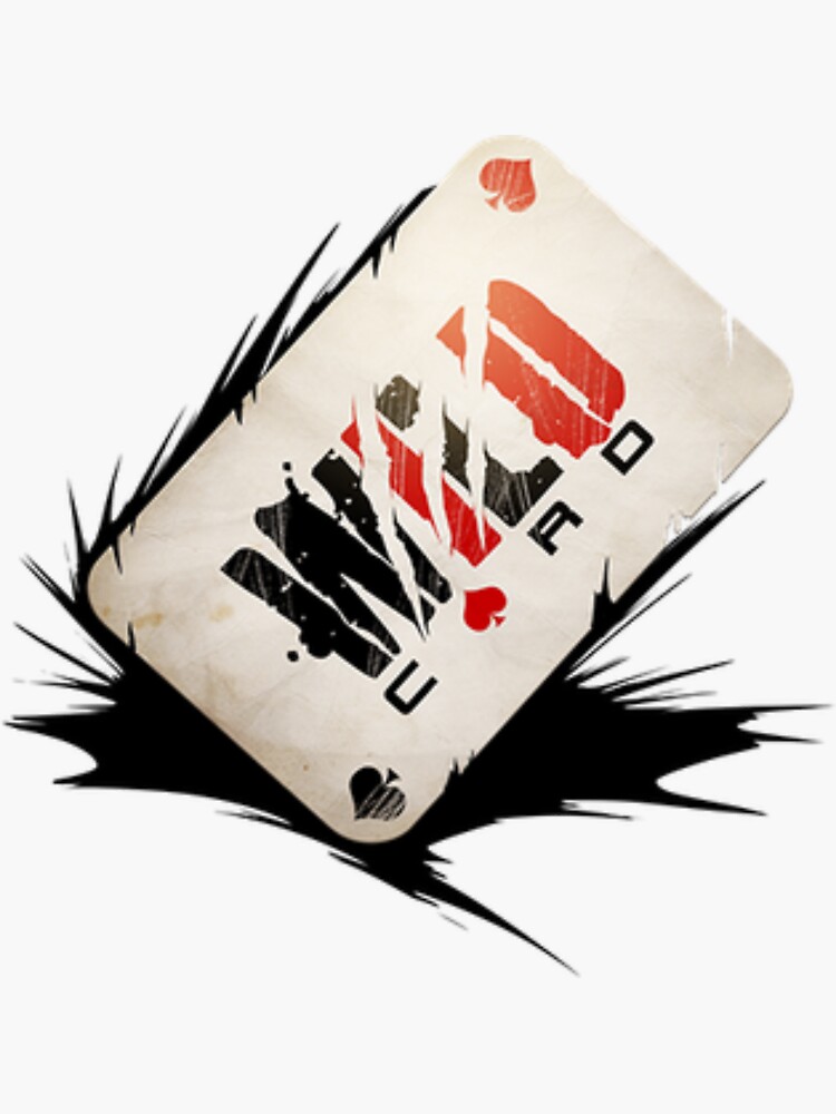 "Wildcard card symbol" Sticker for Sale by Alexandra Designer | Redbubble