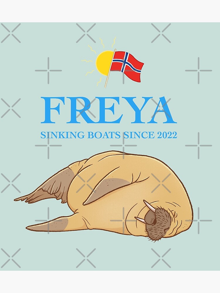 Póster «RIP Freya la morsa» de Drawingvild | Redbubble