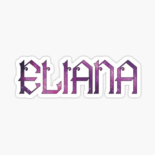 "ELIANA Name I - My name is ELIANA - typography name - Galaxy Vibe ...