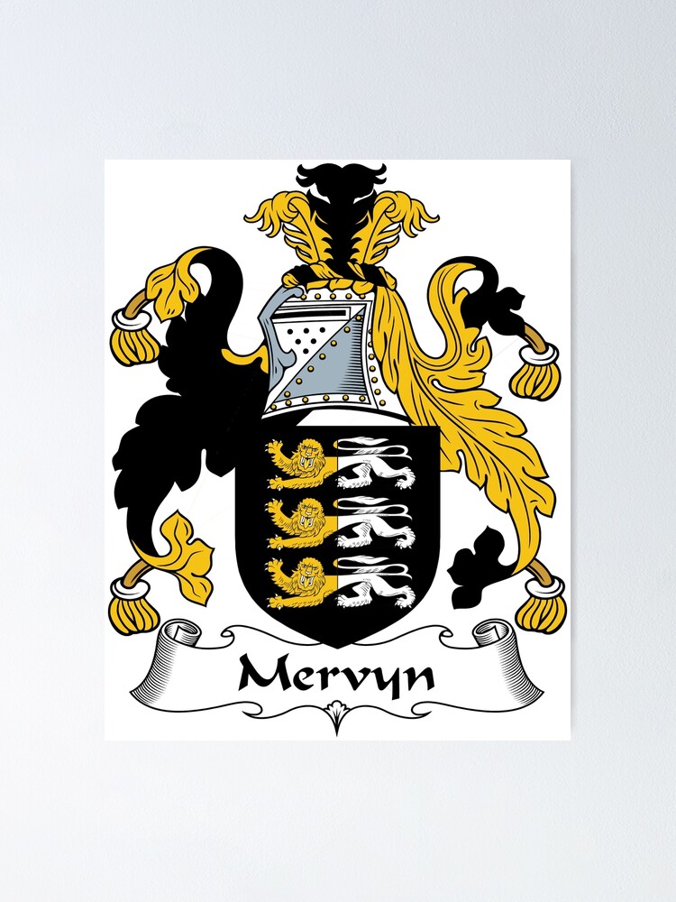 "Mervyn" Poster for Sale by HaroldHeraldry | Redbubble