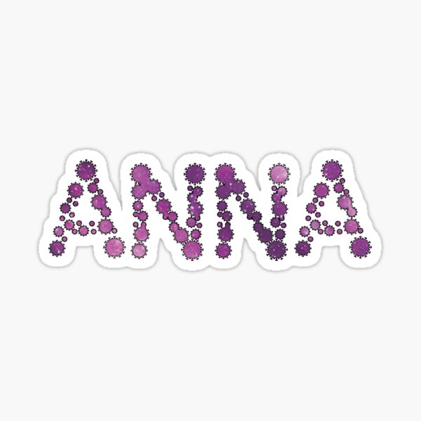 "ANNA Name III - My name is ANNA - typography name - Galaxy Vibe ...