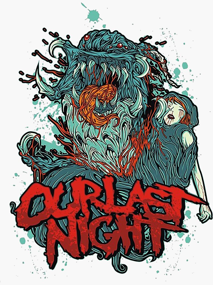 "Our last night artwork" Sticker for Sale by bdrydenlm | Redbubble