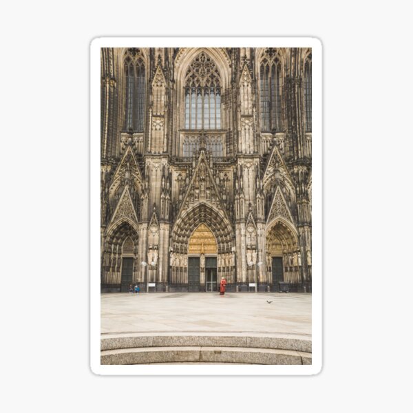 "Cologne Cathedral " Sticker for Sale by postcardsfromr | Redbubble