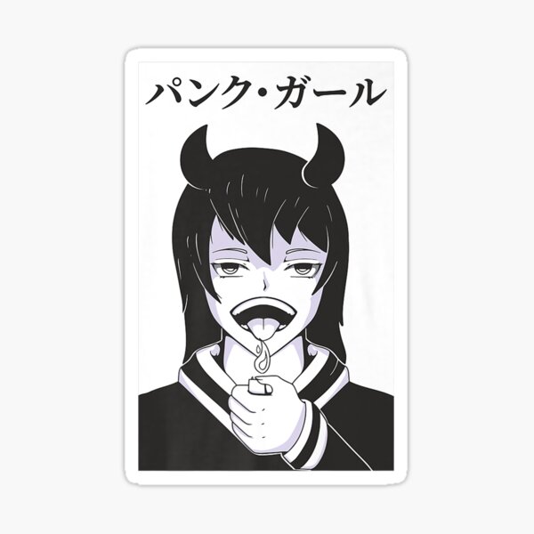 "Anime Punk Girl - Alt Aesthetic - Otaku Japanese Manga Premium ...