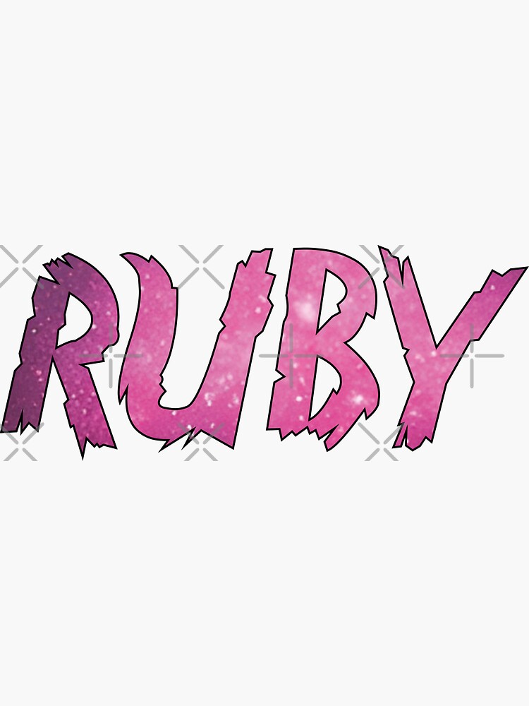 "RUBY Name IV - My name is RUBY - typography name - Galaxy Vibe ...