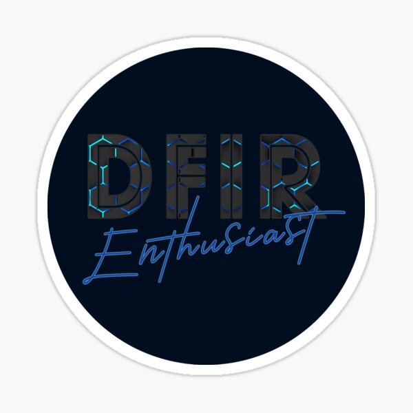 "DFIR Enthusiast" Sticker for Sale by Emoceanly | Redbubble