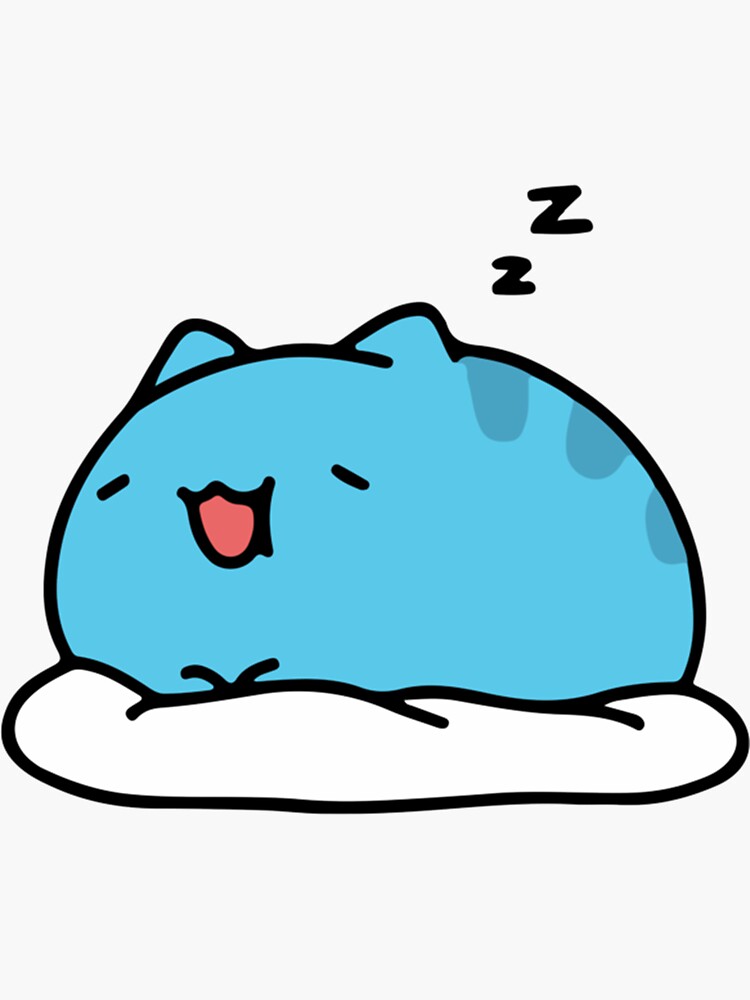 "sleeping cat, Bugcat capoo " Sticker for Sale by HaiHuiTees | Redbubble