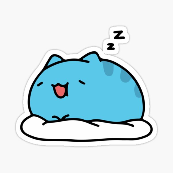"sleeping cat, Bugcat capoo " Sticker for Sale by HaiHuiTees | Redbubble