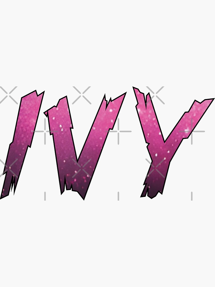 "IVY Name IV - My name is IVY - typography name - Galaxy Vibe" Sticker ...