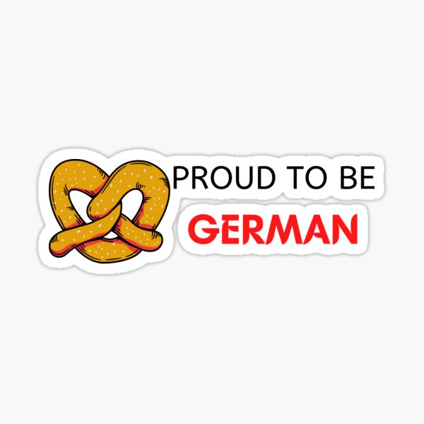 "Proud to be German" Sticker for Sale by Merchview | Redbubble