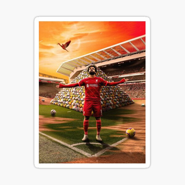 "Salah Mo Mohamed Salah" Sticker for Sale by Lowri-Gaynor | Redbubble