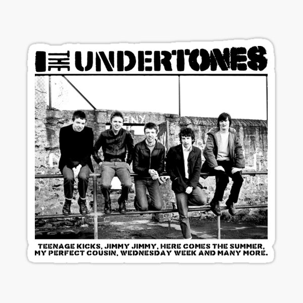 "THE UNDERTONES" Sticker for Sale by RaGibson | Redbubble