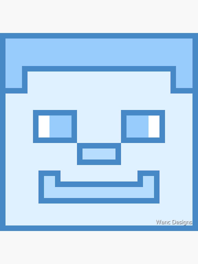 "Minecraft Main Character (Steve)" Sticker for Sale by wanc-designs ...