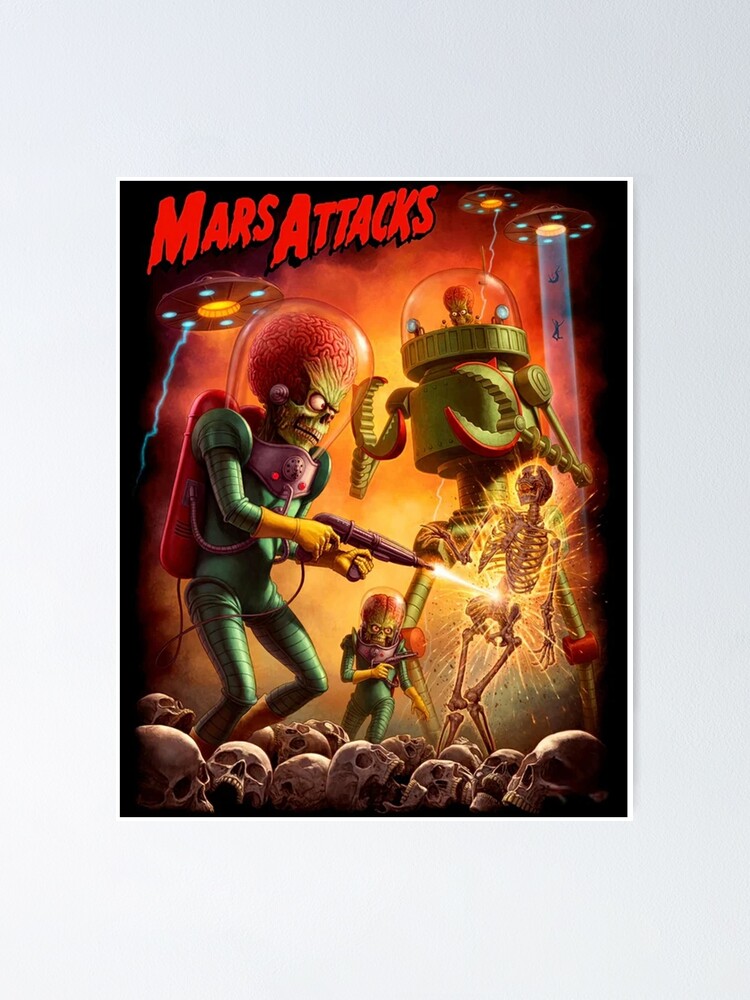 "Mars Attacks! Ack! Martian girl" Poster for Sale by manelghanem ...