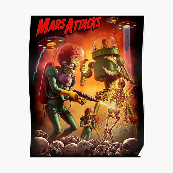 "Mars Attacks! Ack! Martian girl" Poster for Sale by manelghanem ...