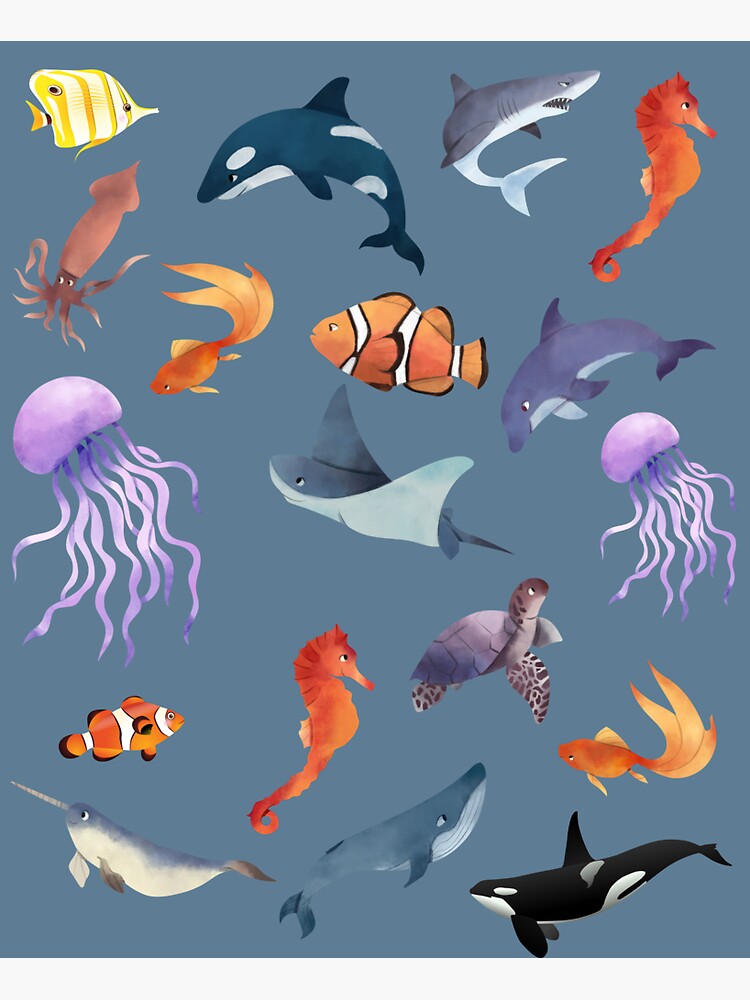 "Ocean in an aquarium" Sticker for Sale by lollopaz | Redbubble