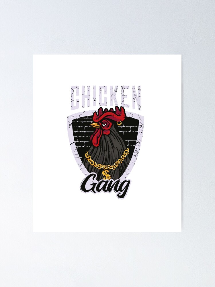 "chicken-animal-gangster" Poster for Sale by JAMALSTORE92 | Redbubble