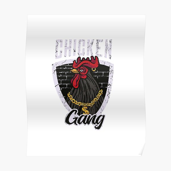"chicken-animal-gangster" Poster for Sale by JAMALSTORE92 | Redbubble
