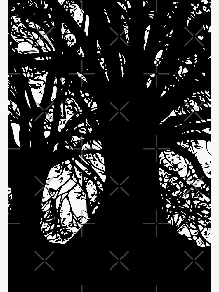 "Old trees with gnarled branches." Sticker for Sale by Nordwind | Redbubble