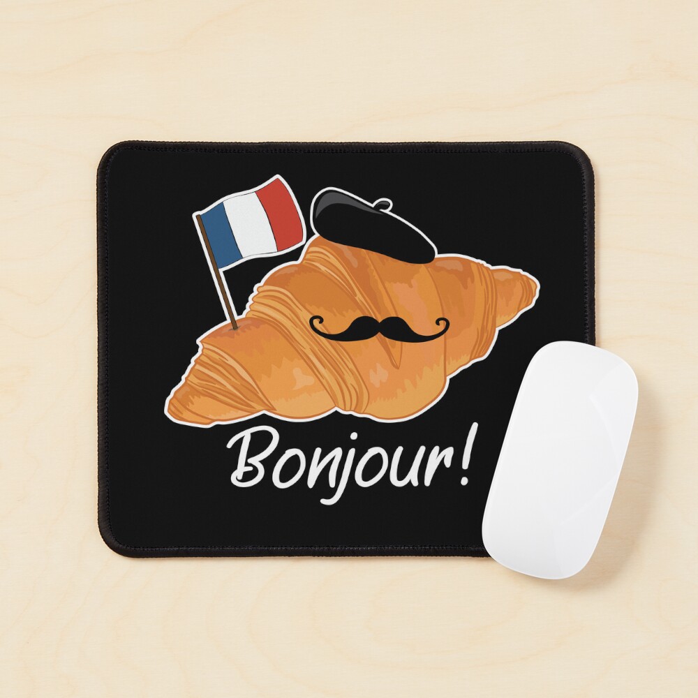 "Croissant - Funny French Food" Sticker for Sale by TheInkElephant ...