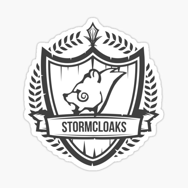 "Skyrim Stormcloaks Classic Logo" Sticker for Sale by AsadJamil335 ...