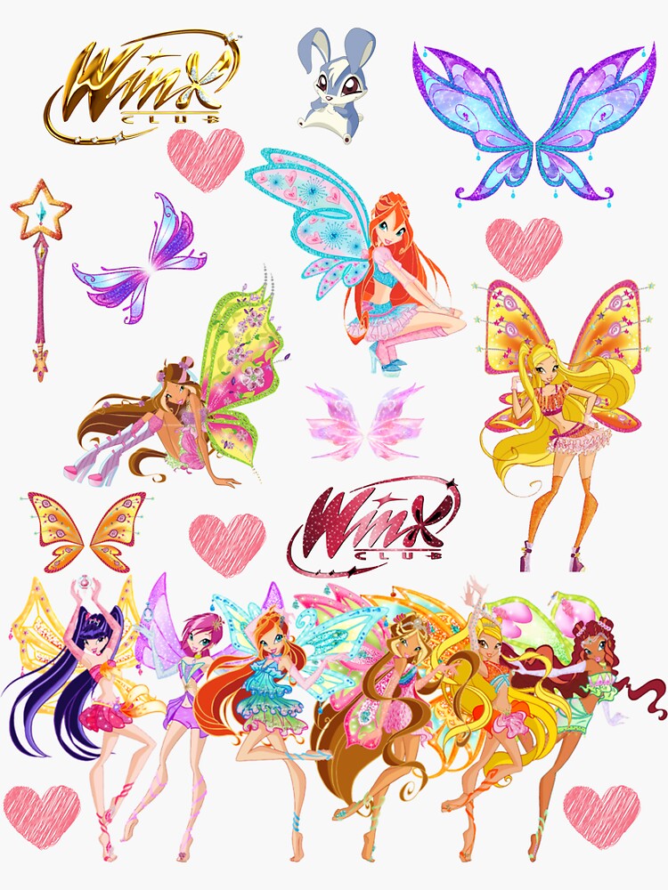 "Winx Club" Sticker for Sale by LunaticArtWork | Redbubble