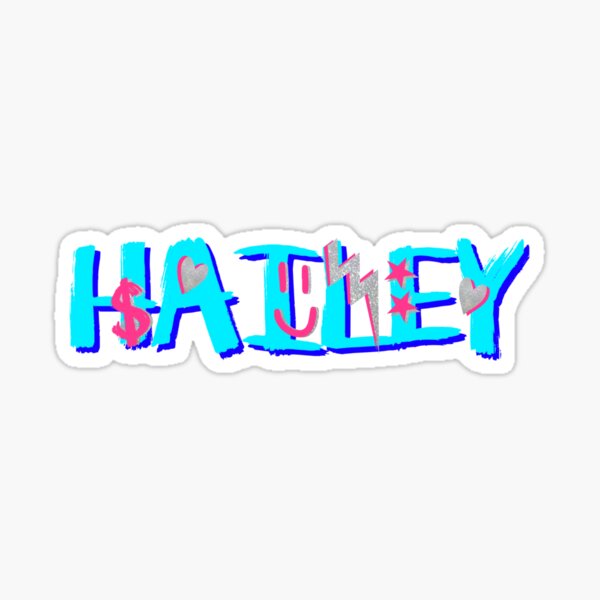 "HAILEY name" Sticker for Sale by juliasantos5 | Redbubble