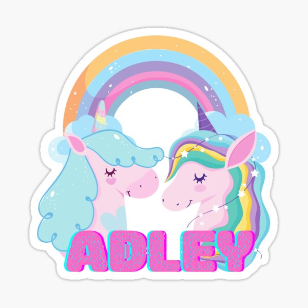 "a for adley" Sticker for Sale by shoppingvalley | Redbubble