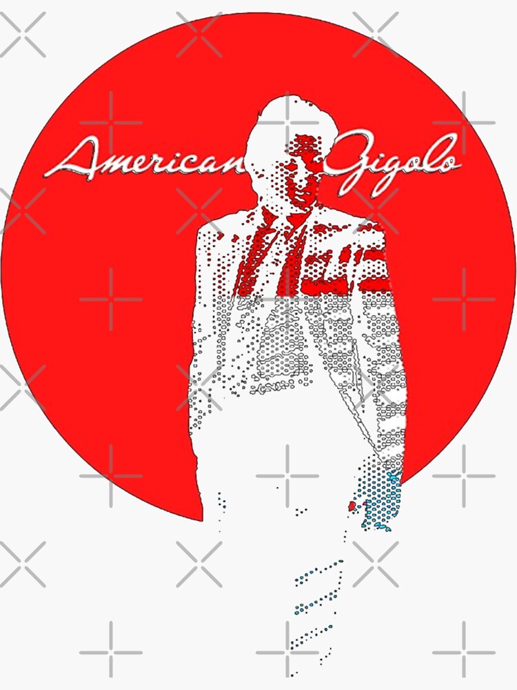 "AMERICAN GIGOLO" Sticker for Sale by momoyauta | Redbubble