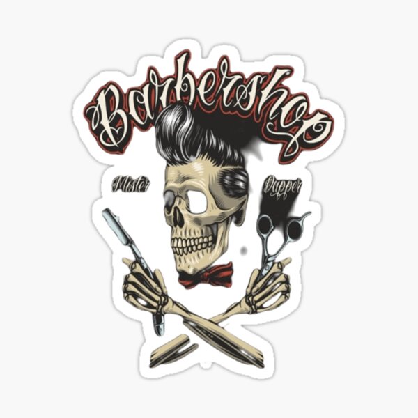 "barbershop sticker " Sticker for Sale by AlexMood | Redbubble
