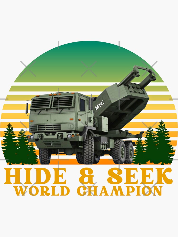"M142-Himars Hide and seek " Sticker for Sale by all-heros | Redbubble