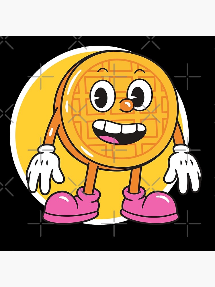 "The cute retro waffle 70s food" Poster for Sale by Simon0910 | Redbubble