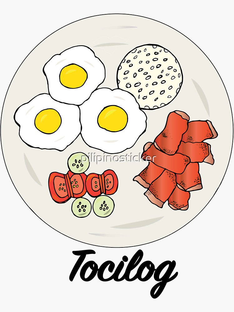 "Tocilog" Sticker for Sale by pilipinosticker | Redbubble