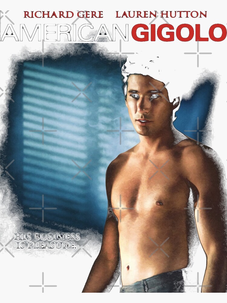 " AMERICAN GIGOLO" Sticker for Sale by momoyauta | Redbubble