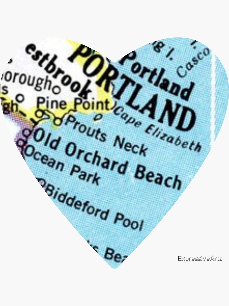 "Old Orchard Beach, Maine" Sticker for Sale by ExpressiveArts | Redbubble