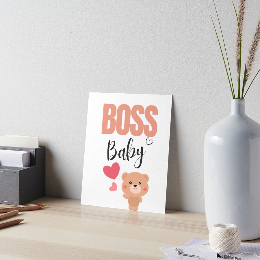 "Boss Baby" Art Board Print for Sale by Inspirely | Redbubble